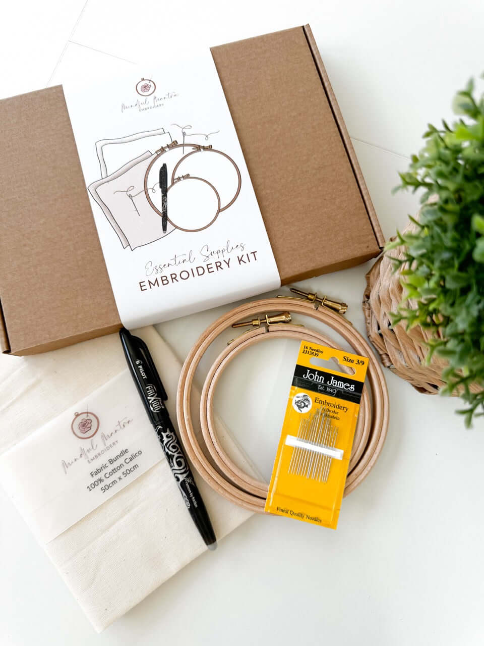 The Essential Embroidery Supplies Kit – Mindful Mantra Embroidery
