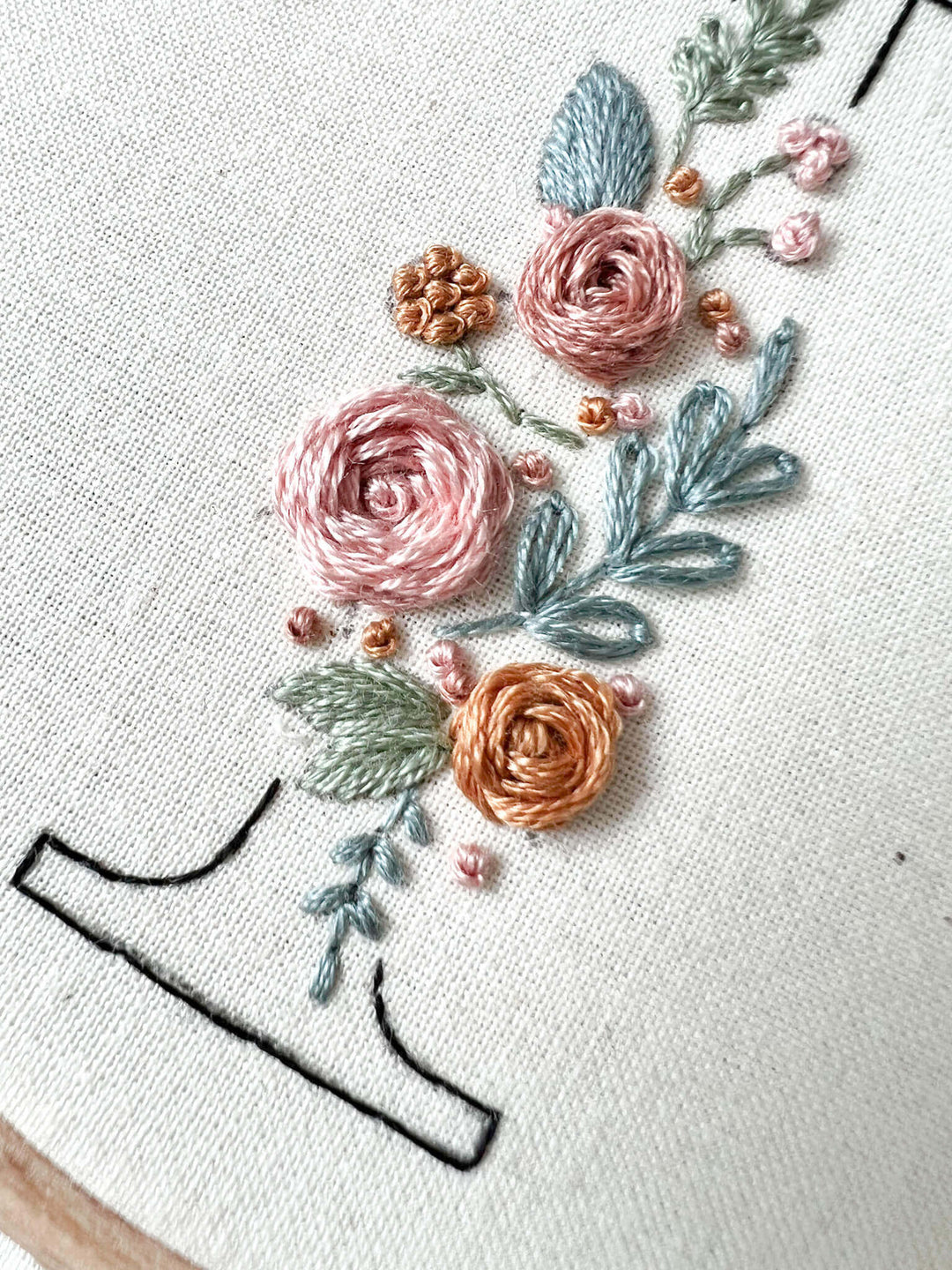 Floral Initial Alphabet - Digital Patterns with Instructions