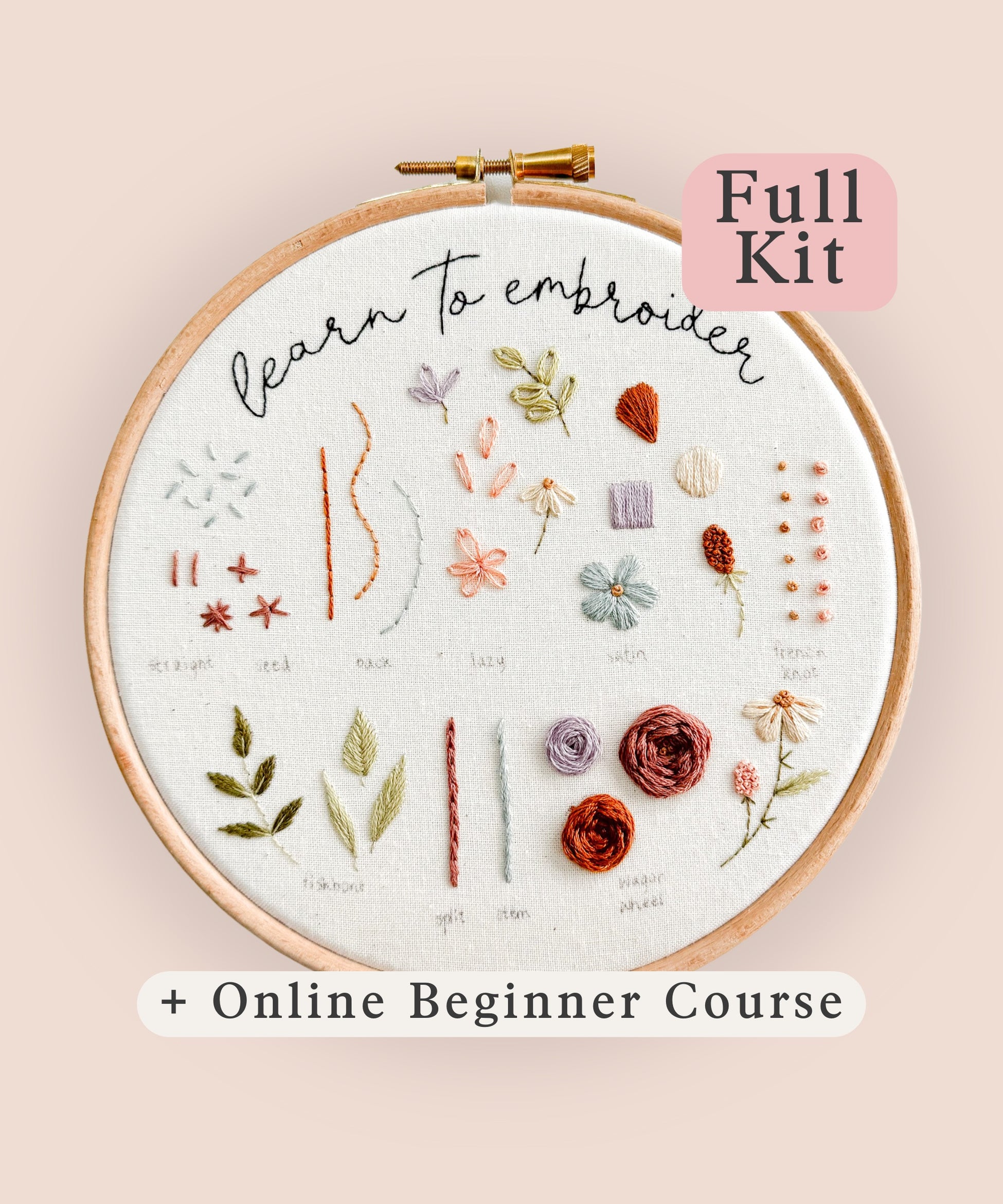 Beginner Embroidery Kit | Introduction To Embroidery DIY Kit