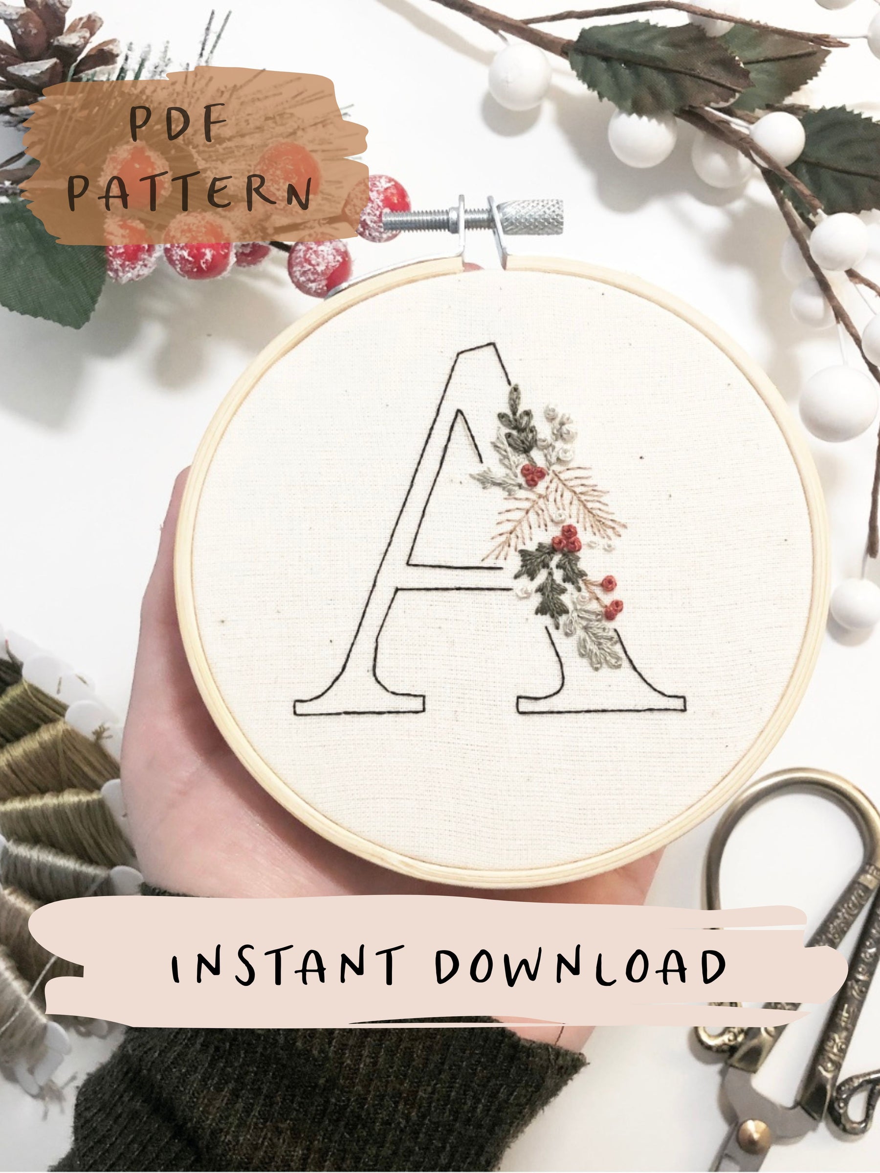 Christmas Collection– Mindful Mantra Embroidery