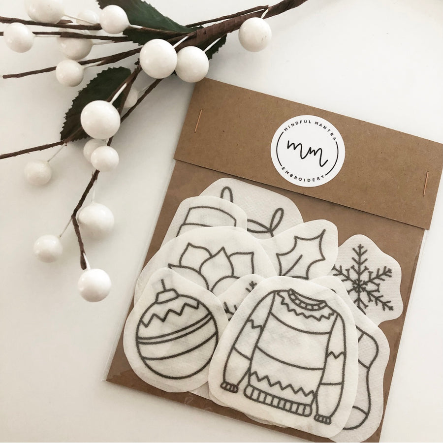 Christmas Collection– Mindful Mantra Embroidery